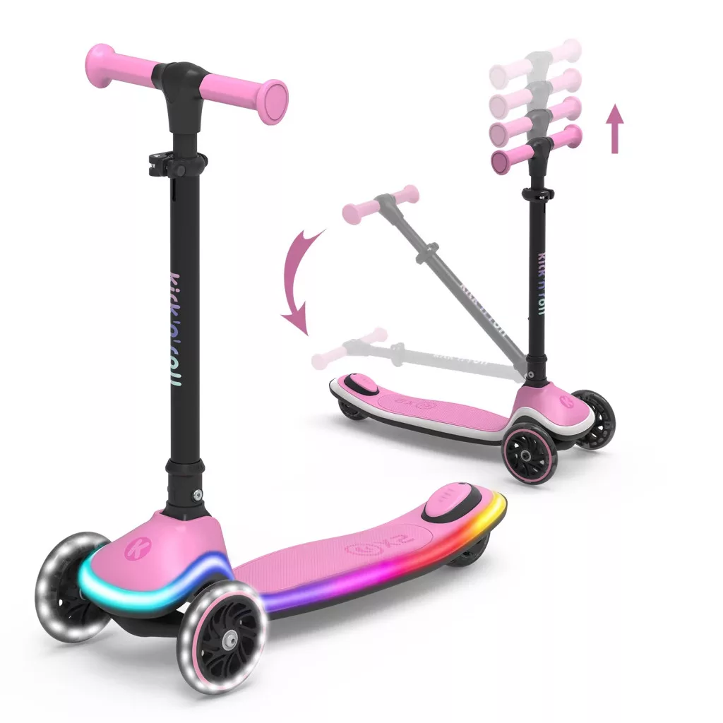 Kick'n'Roll X2 LED roller - Pink babaagynemubolt.h